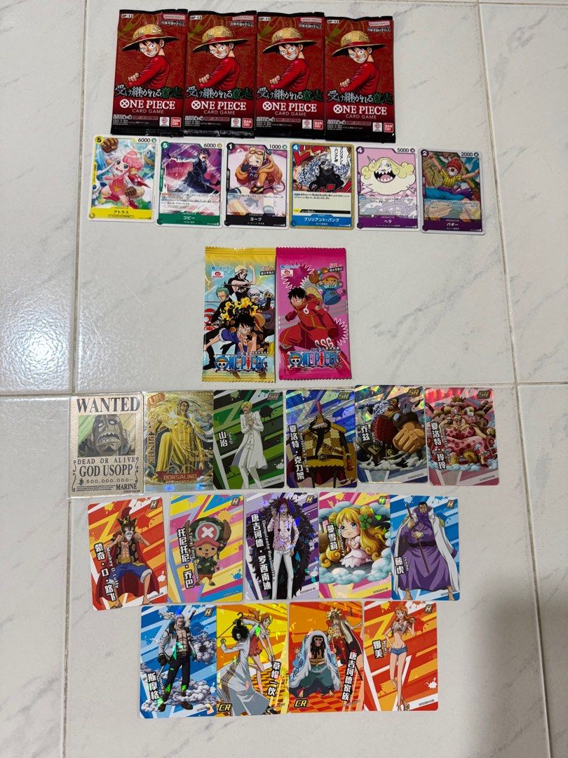 One Piece Card Game - Booster Packs & Cards, Hobbies & Toys, Toys ...