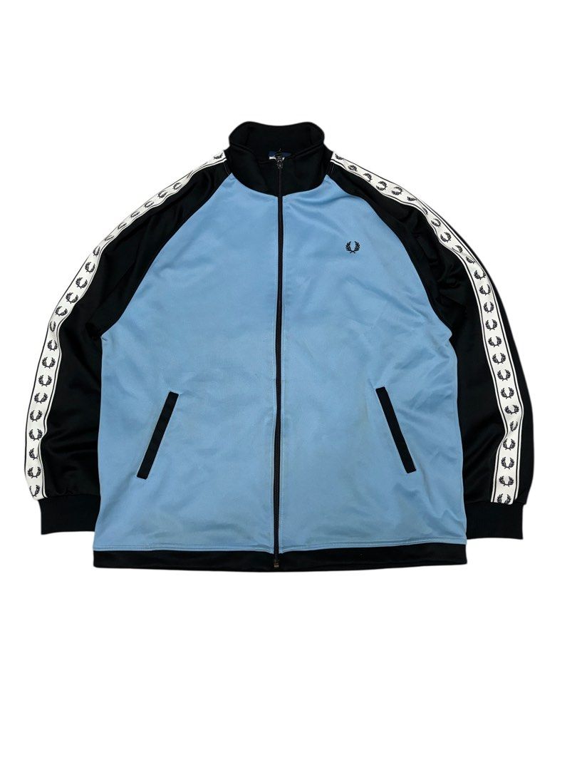 (P23)🔥FRED PERRY SIDETAPE TRACKTOP JACKET, Men's Fashion, Coats ...