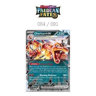 Charizard Ex #054/091 - Paldean Fates, Hobbies & Toys, Toys & Games on ...