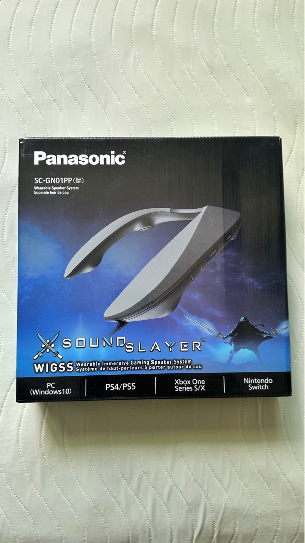 Panasonic Neck Speaker SC-GN01PP, Audio, Headphones & Headsets on Carousell