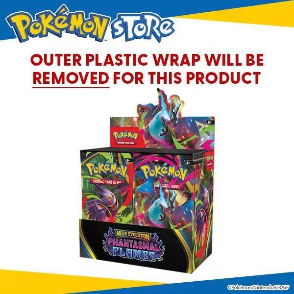 Pokemon TCG Mega Evolution Phantasmal Flames Booster Box (36 packs ...