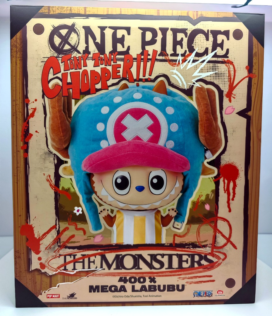 POP MART Mega Labubu 400% Tony Tony Chopper One Piece Collab - Brand ...