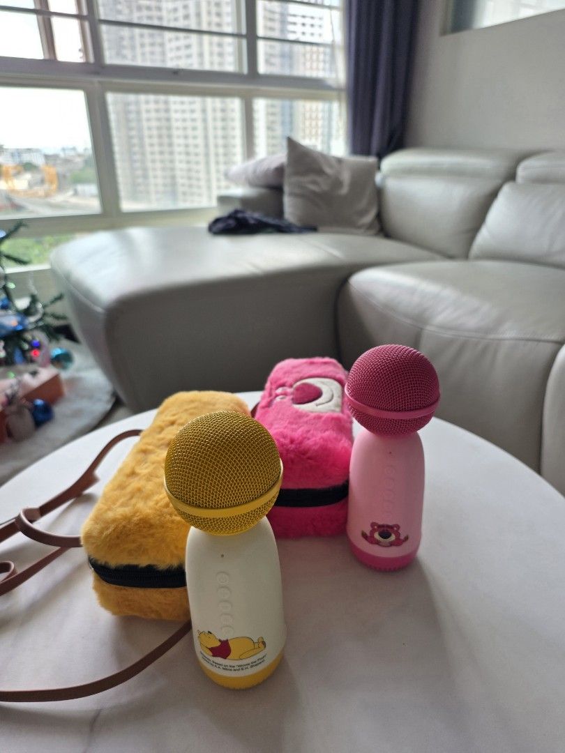 Portable Karaoke Set (Winnie the Pooh), Audio, Microphones on Carousell