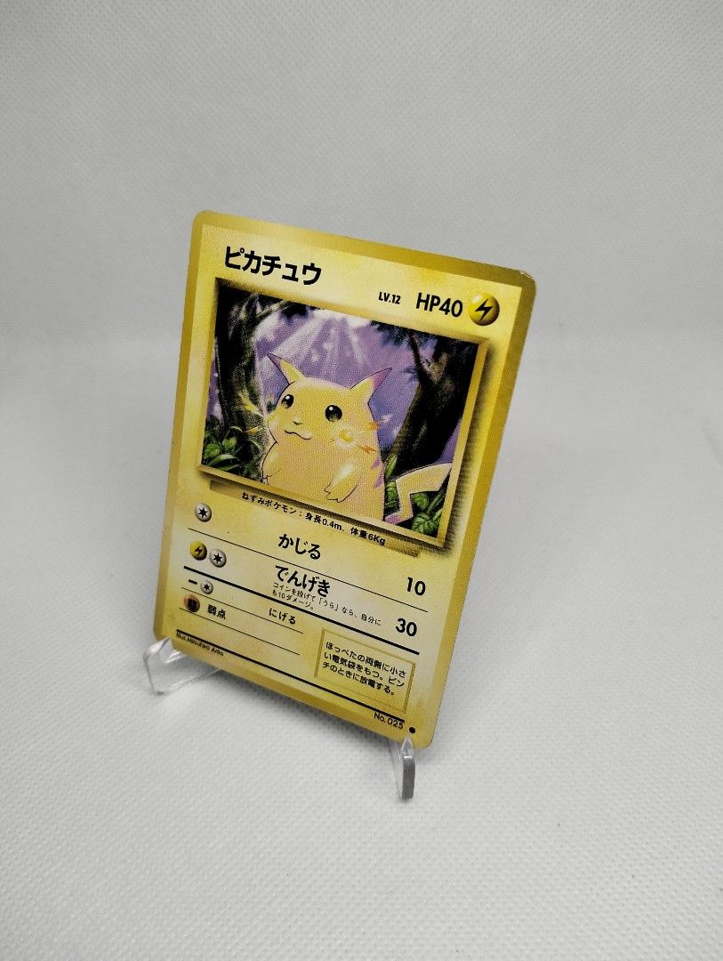 Rare!* [2] Vintage 1996 Pikachu 025 Base Set (Old Back) 1st Edition ...
