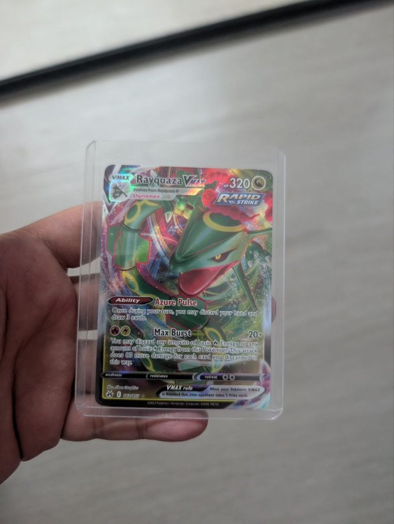 Rayquaza VMAX #102 Pokemon Crown Zenith TCG Pokemon, Hobbies & Toys ...