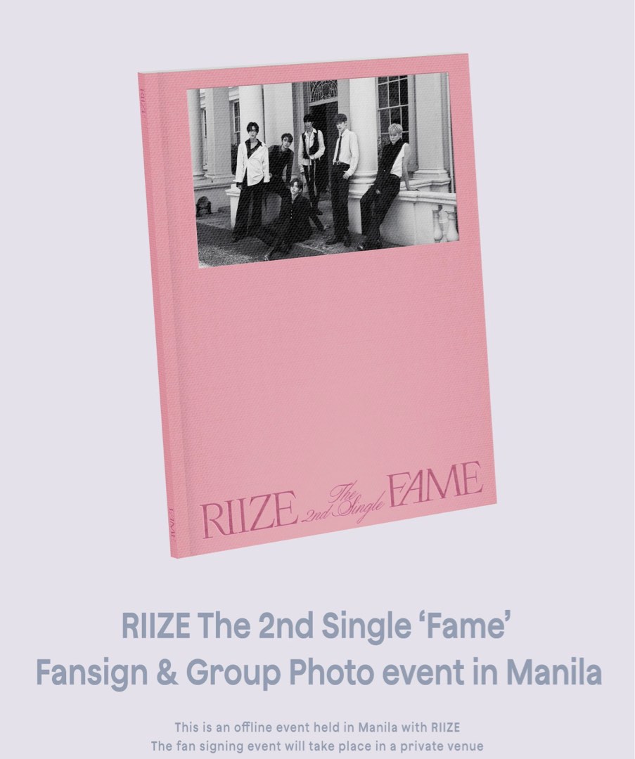 RIIZE FAME CATALOGUE NYMUSIC MANILA MNL OFFLINE FANSIGN & GROUP PHOTO ...