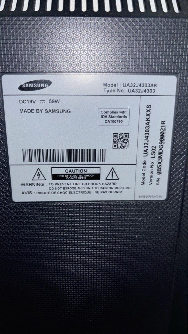 Samsung 32" LED TV - Model UA32J4303AK, TV & Home Appliances, TV ...