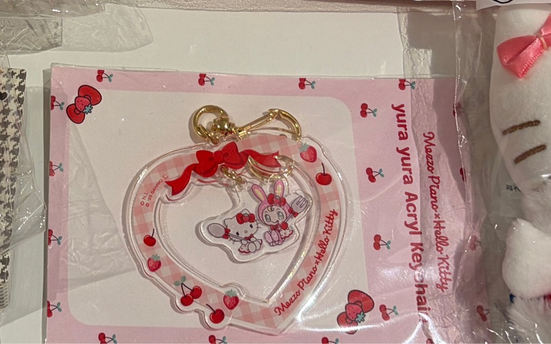 Sanrio acrylic keychains mezzo piano mikko hello kitty melody, Hobbies ...