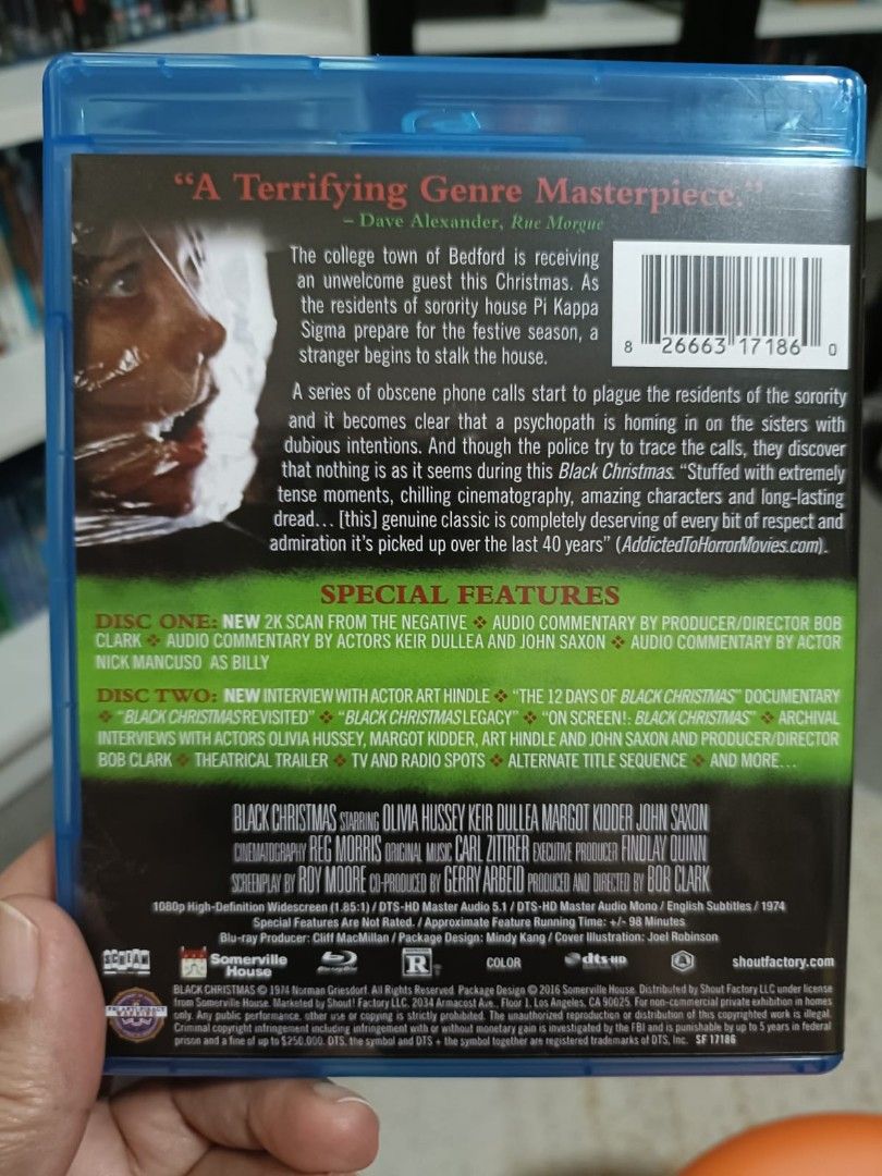 Scream Factory Collector's Edition Black Christmas Blu-ray, Hobbies ...