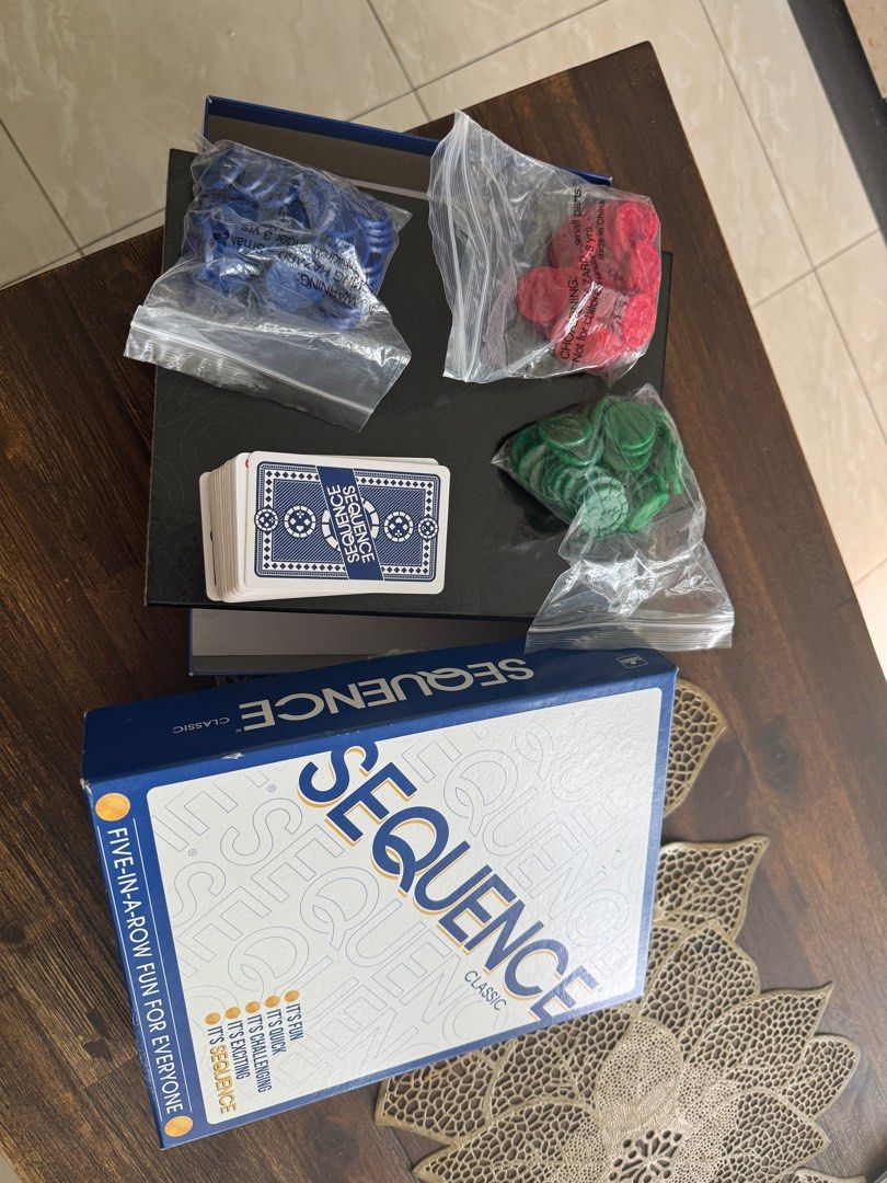 Sequence Classic Board Game, Hobbies & Toys, Toys & Games on Carousell