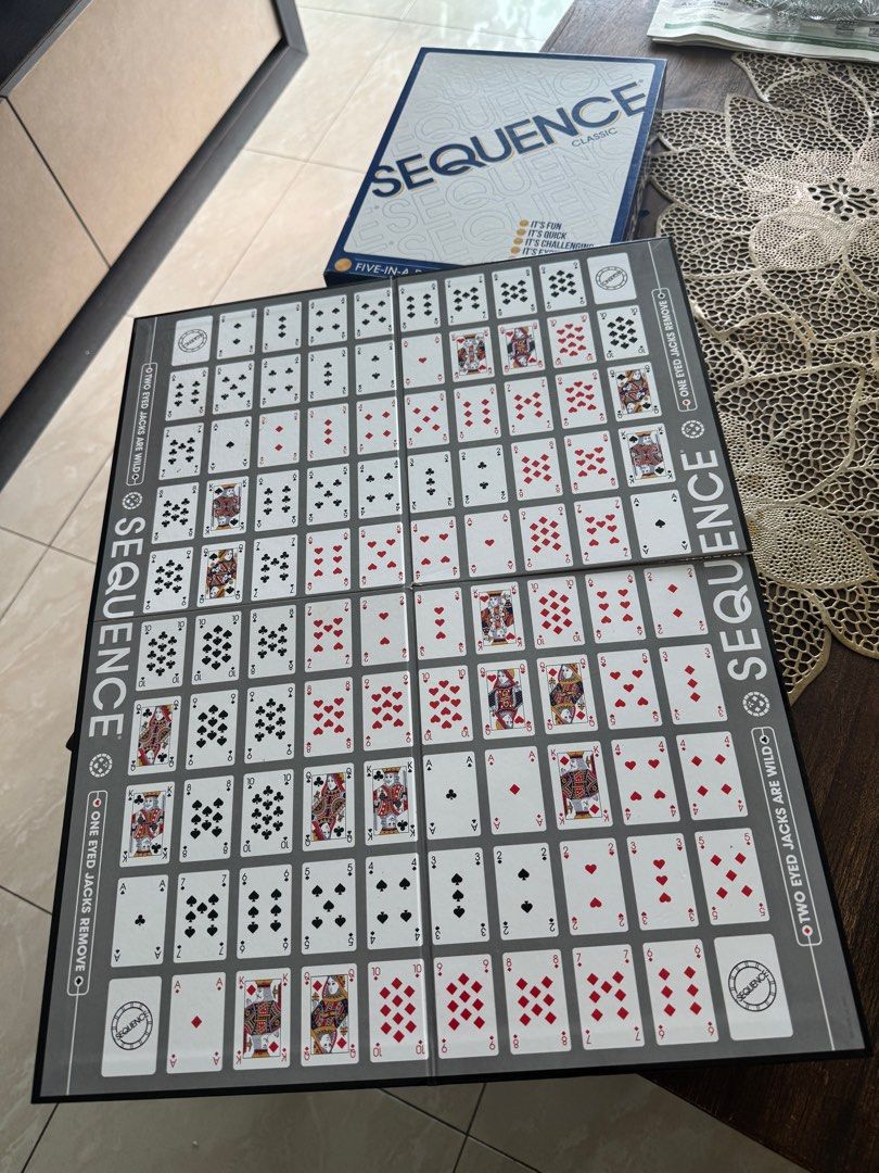 Sequence Classic Board Game, Hobbies & Toys, Toys & Games on Carousell