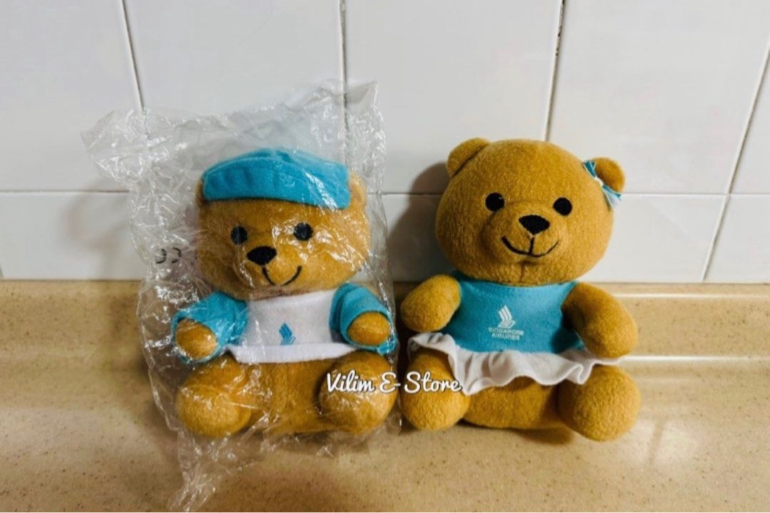 Singapore Airlines SIA SQ Vintage Bears, Hobbies & Toys, Toys & Games ...