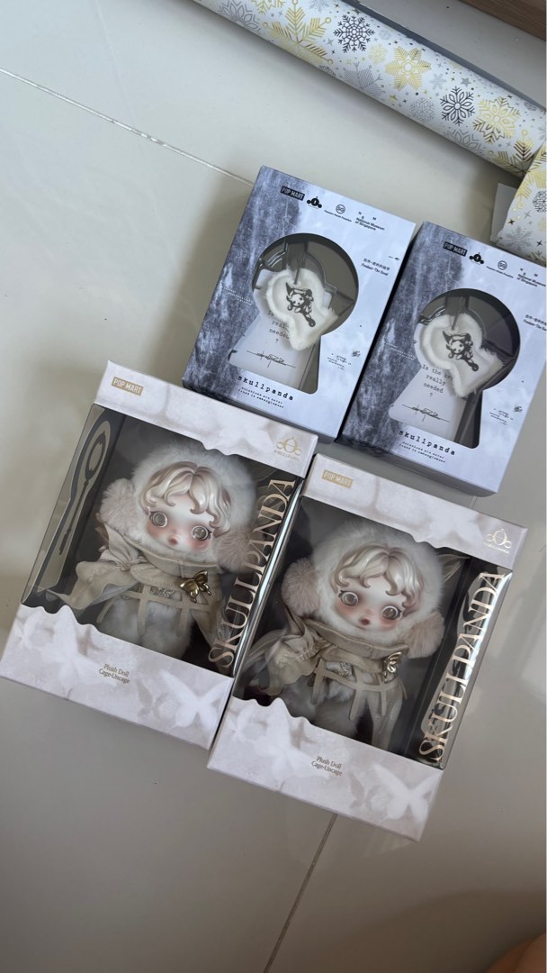 SKULLPANDA exclusive cage uncaged plush (exhibition), Hobbies & Toys ...
