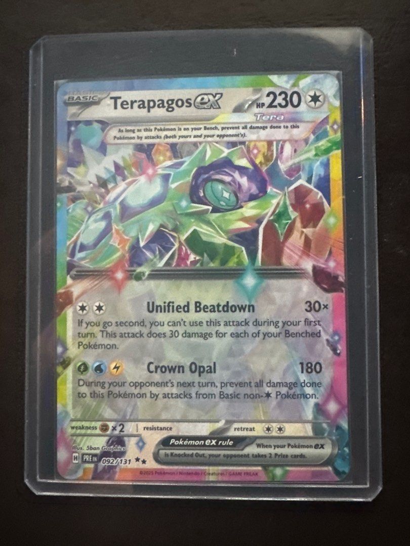Terapagos EX Pokemon Card, Hobbies & Toys, Toys & Games on Carousell