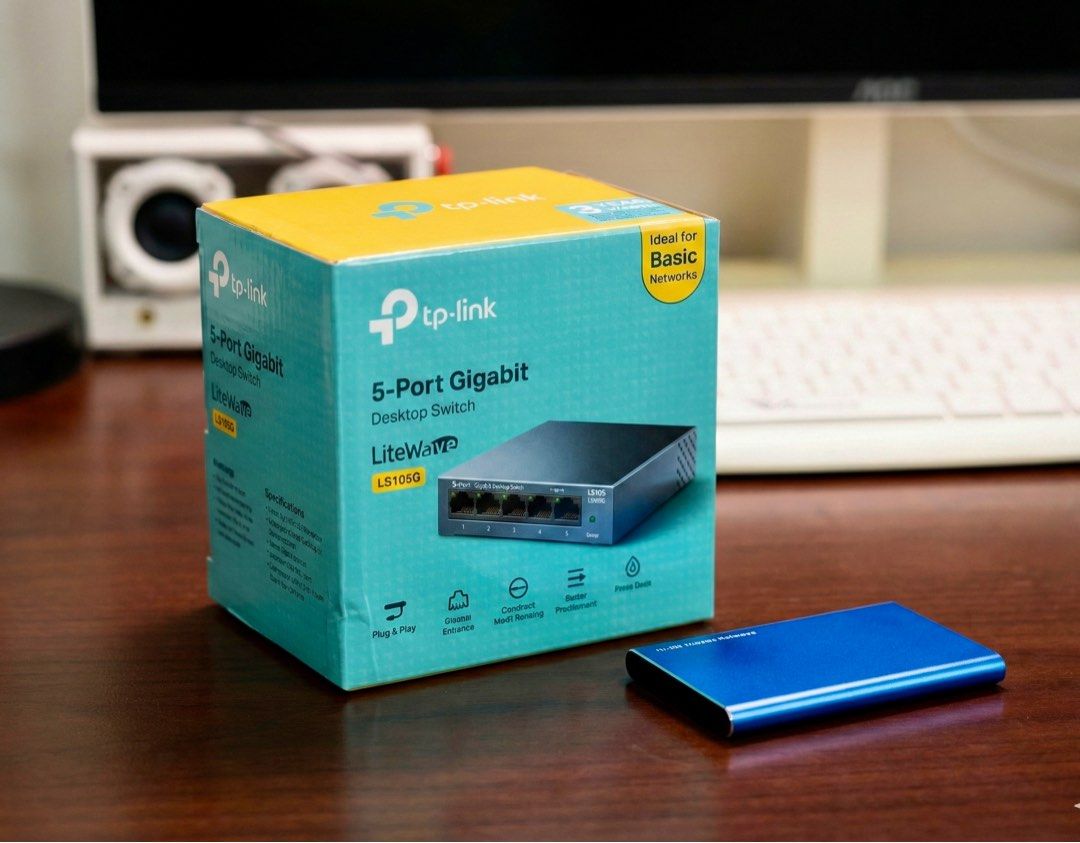 TP-Link 5-Port Gigabit Desktop Switch LS105G, Computers & Tech, Parts ...