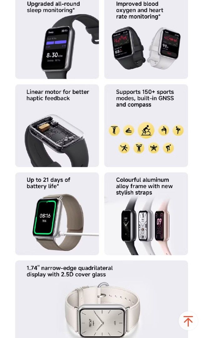 Xiaomi Smart Band 9 Pro | Upgraded all-round sleep monitoring, blood ...