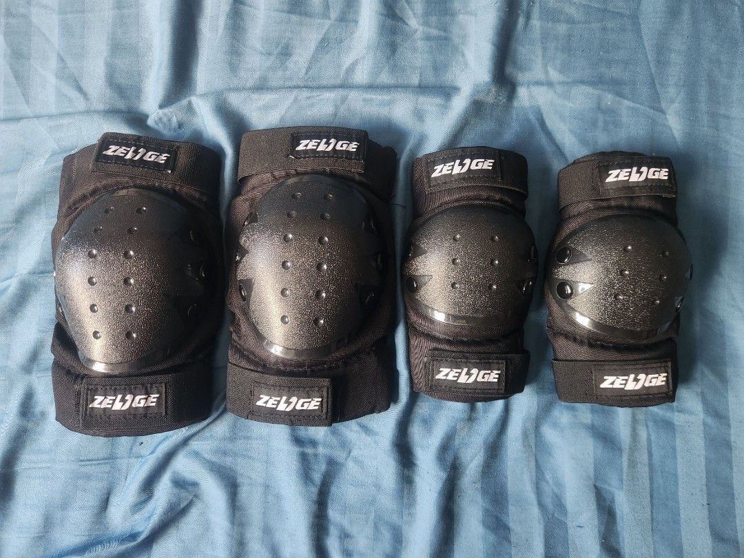 ZEDGE Knee and Elbow Guard Set, Motorcycles, Motorcycle Accessories on ...