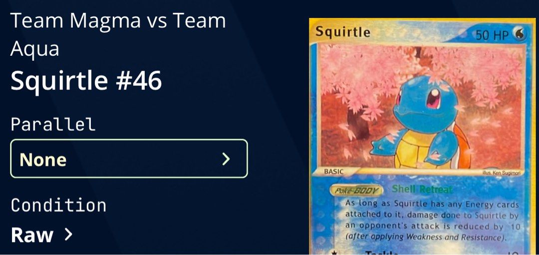 2004 Team Magma vs Team Aqua Squirtle #46 Pokemon Trading Card, Hobbies ...