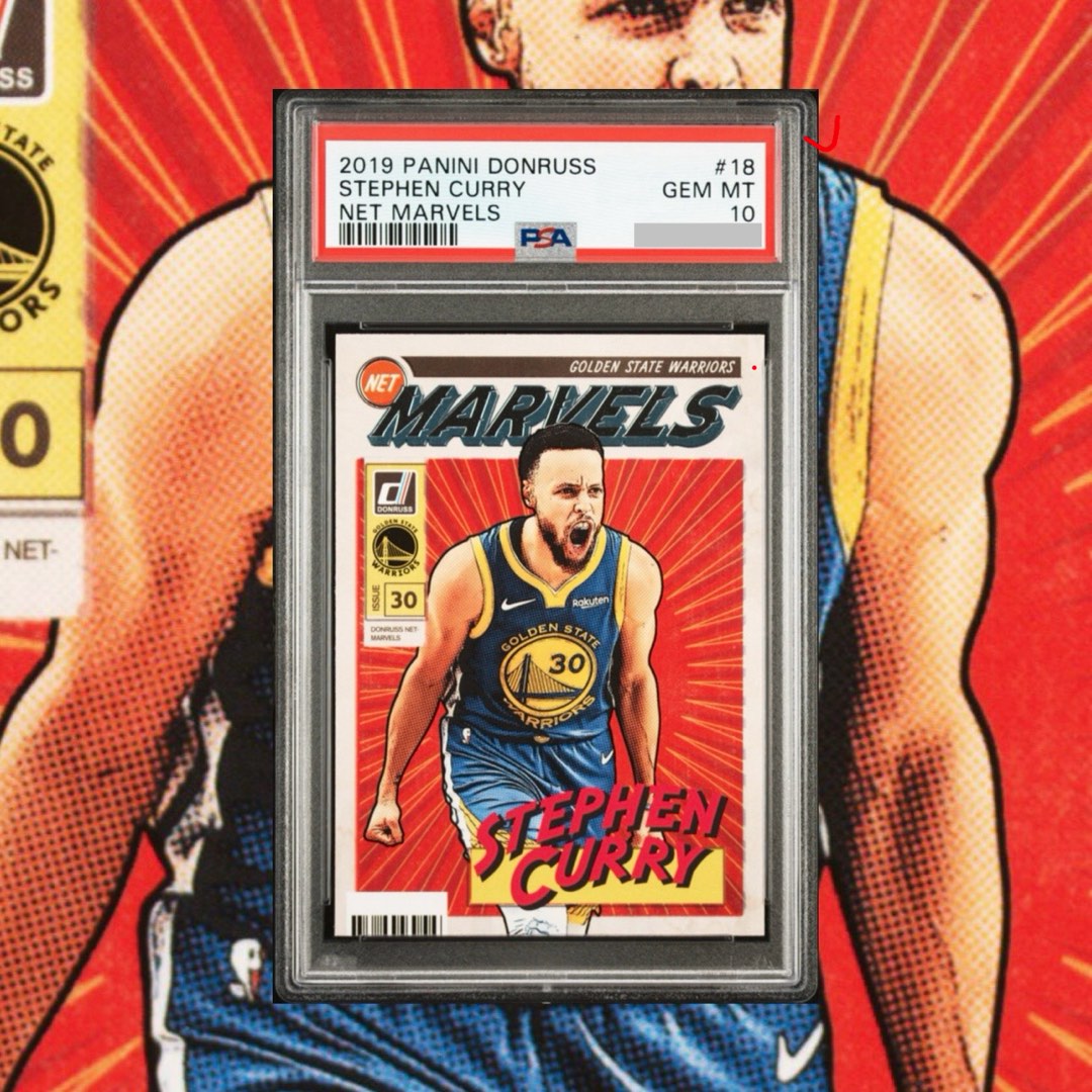2019 Panini Donruss Stephen Curry Net Marvels #18 PSA 10 Golden State ...
