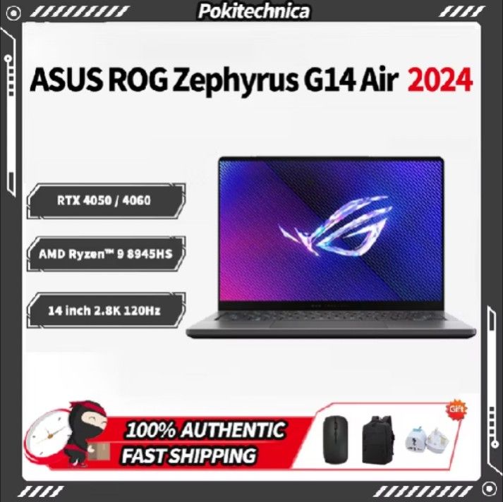 2024 Asus ROG Zephyrus G14 Air Gaming Laptop R9-8945HS RTX 4060 / 4050 ...