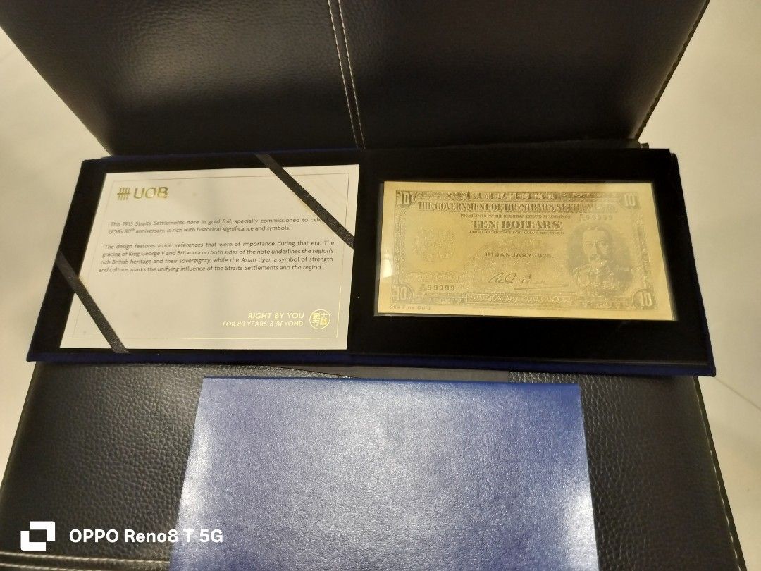 24K Gold Note and Medallion Set - Singapore Mint, Hobbies & Toys ...