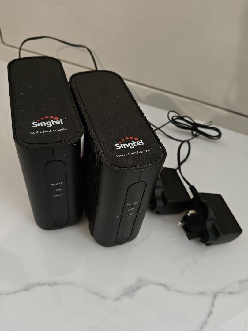 2x Singtel WiFi 6 Mesh Extender Routers + FREE ONR, Computers & Tech ...