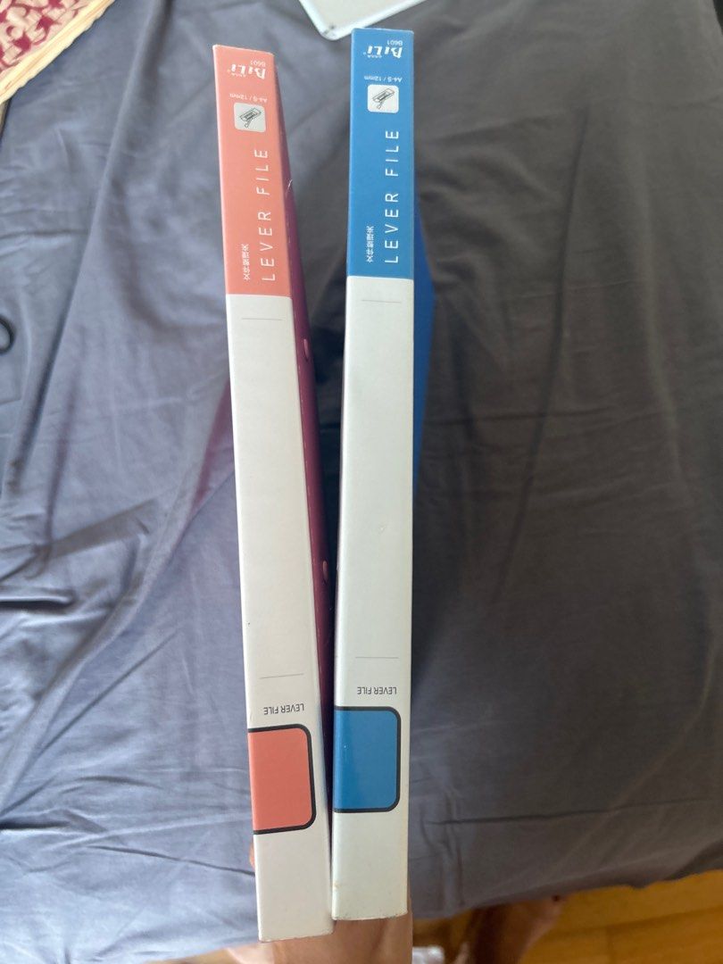 A4 size paper Files - Pink and Blue, Hobbies & Toys, Stationery & Craft ...