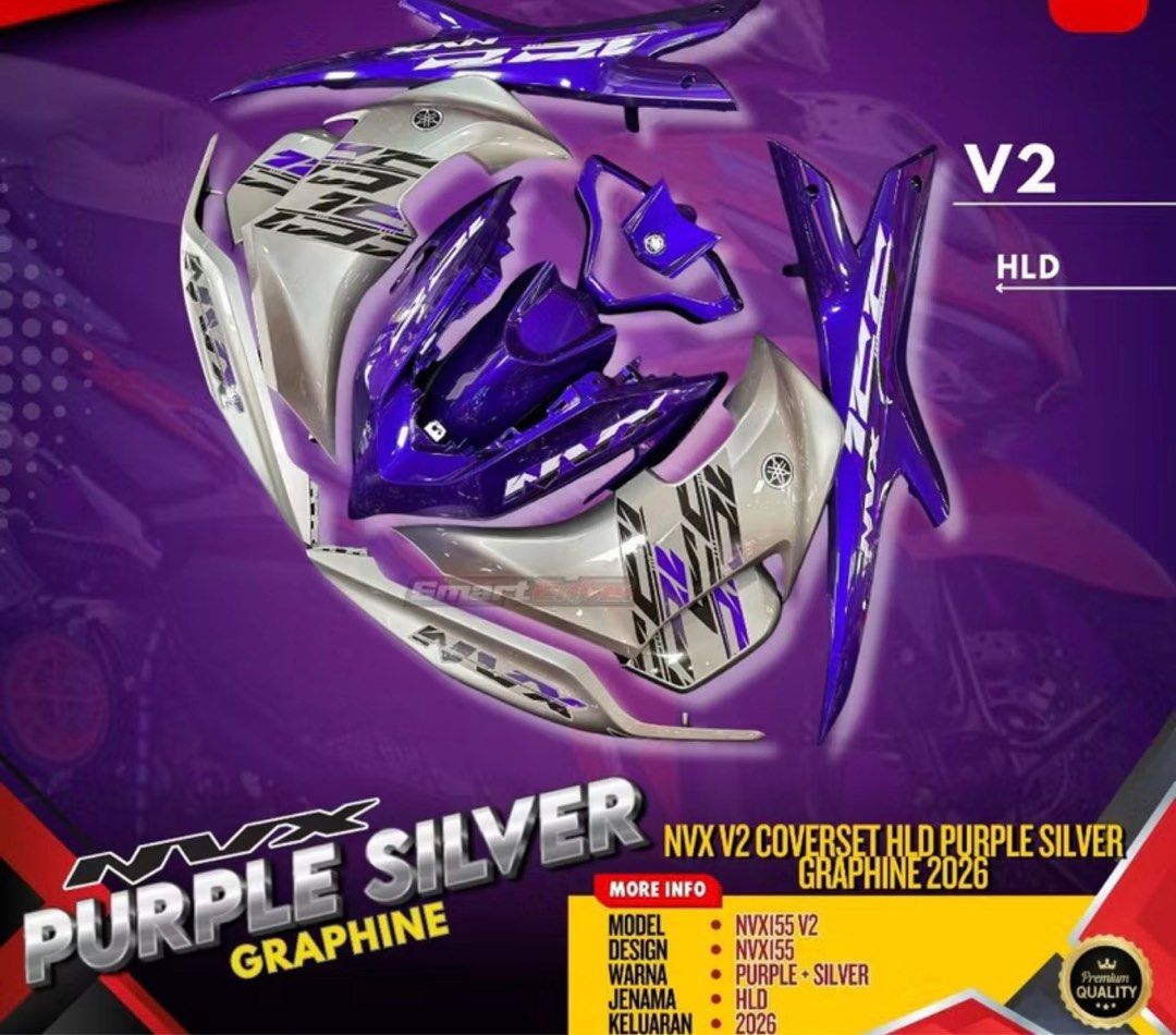 Aerox V2 Coverset, Motorcycles, Motorcycle Apparel on Carousell