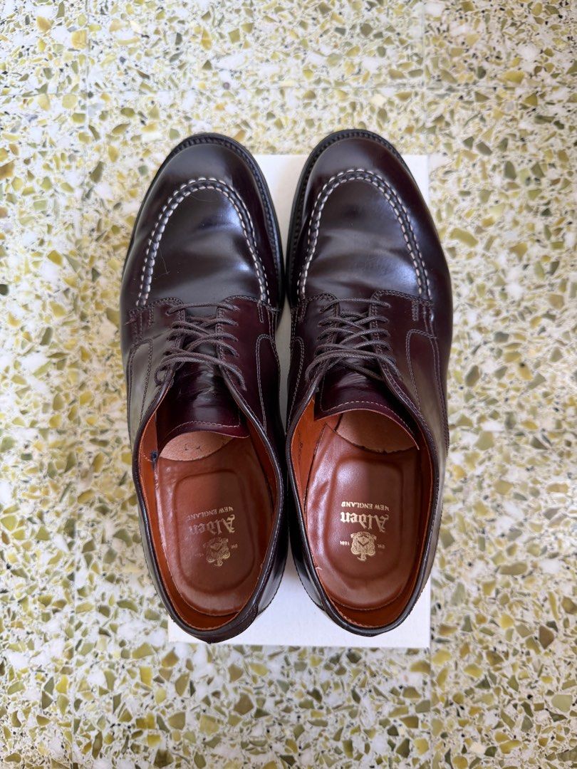 Alden Shell Cordovan Mocc Toe Blucher US7.5, Men's Fashion, Footwear ...