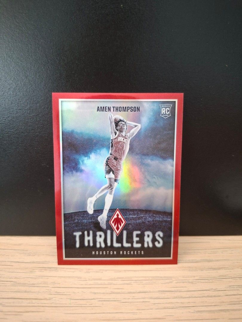 Amen thompson phoenix #/125 thrillers rookie red panini nba, Hobbies ...