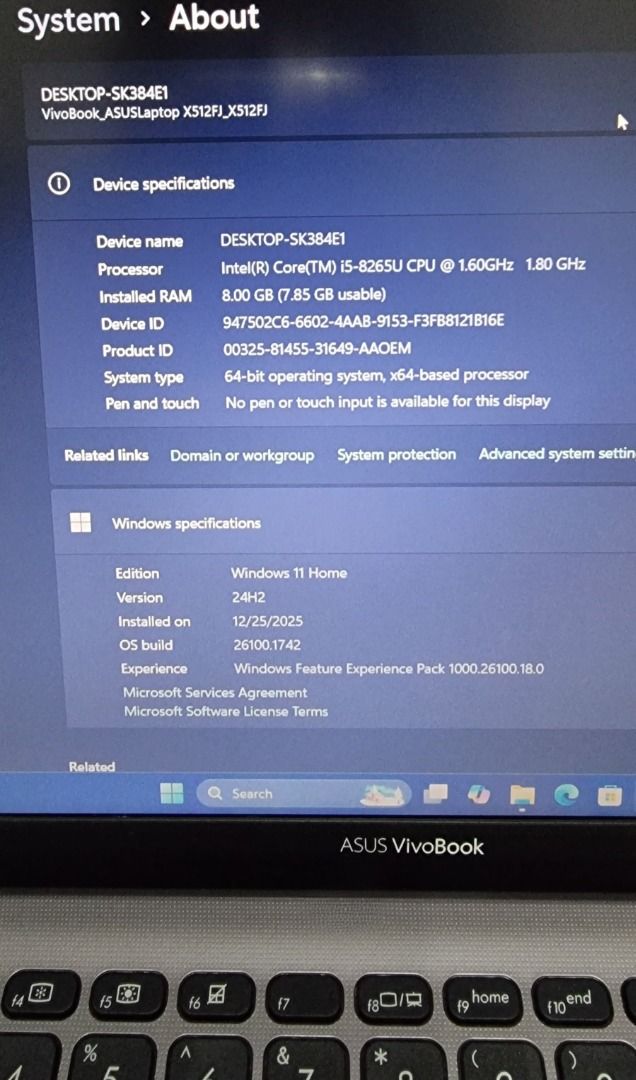 Asus Vivobook S15 💥Windows 11💥8GB Ram 256GB Storage💥Super Fast Laptop💥 ...