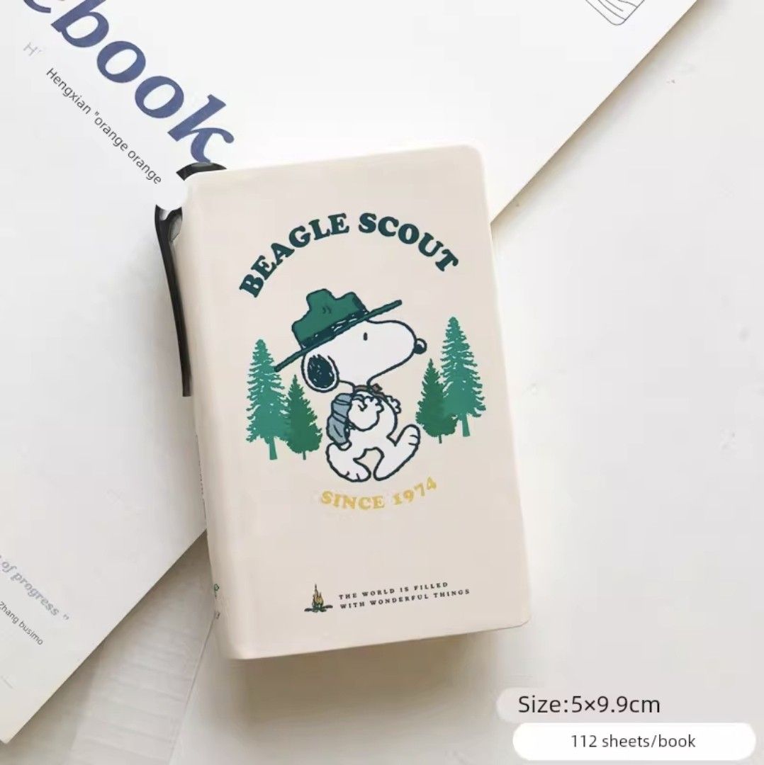 Authentic Snoopy A7 Pocket-Sized Portable Notebook Cute Pocket Notebook ...