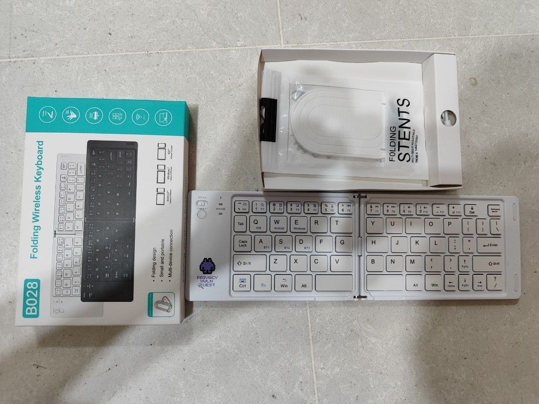 B028 Folding Wireless Keyboard, Computers & Tech, Parts & Accessories ...