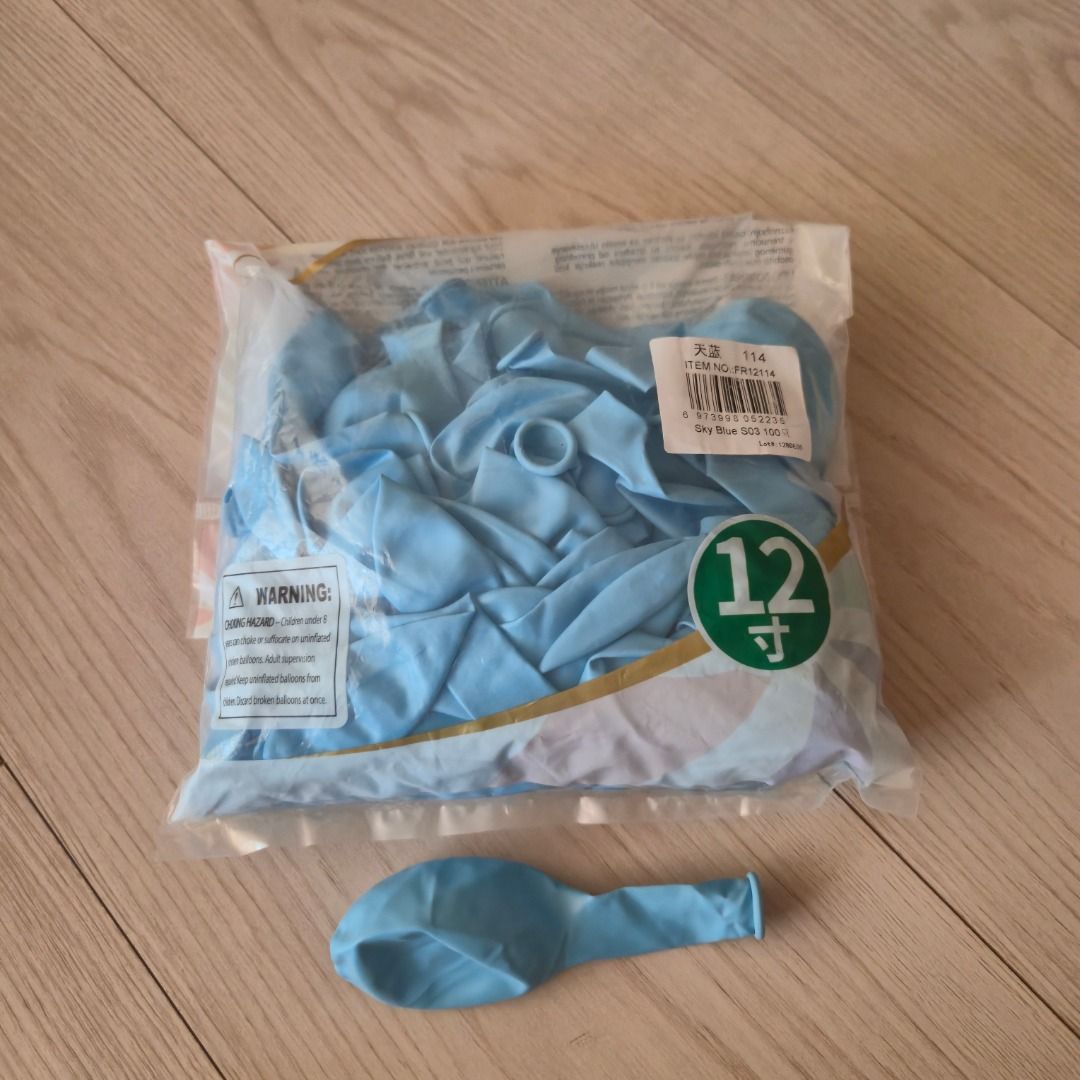 Bag of Light Blue Balloons - 12 Inch, Hobbies & Toys, Occasions & Party ...