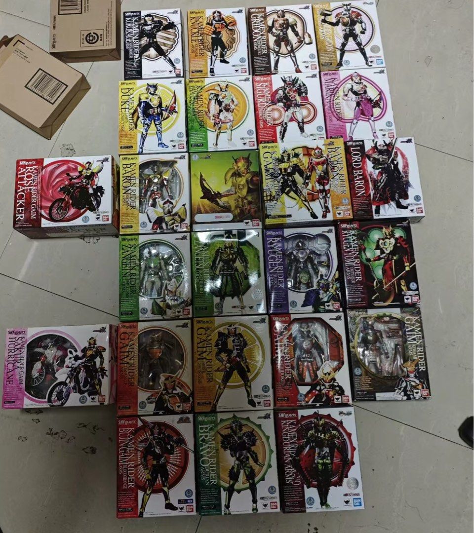 Bandai Shf Kamen Rider Kurokage Duke Sigurd Gaim Ryuga Bujim Gaim Bravo ...