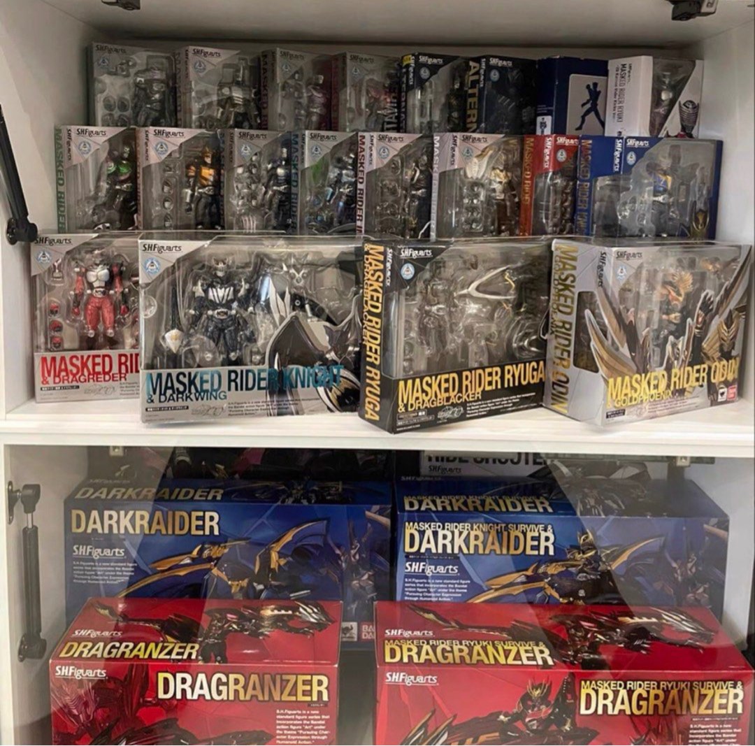 Bandai Shf Masked Rider Dragreder Knight Ryuga Knight Drangranzer ...
