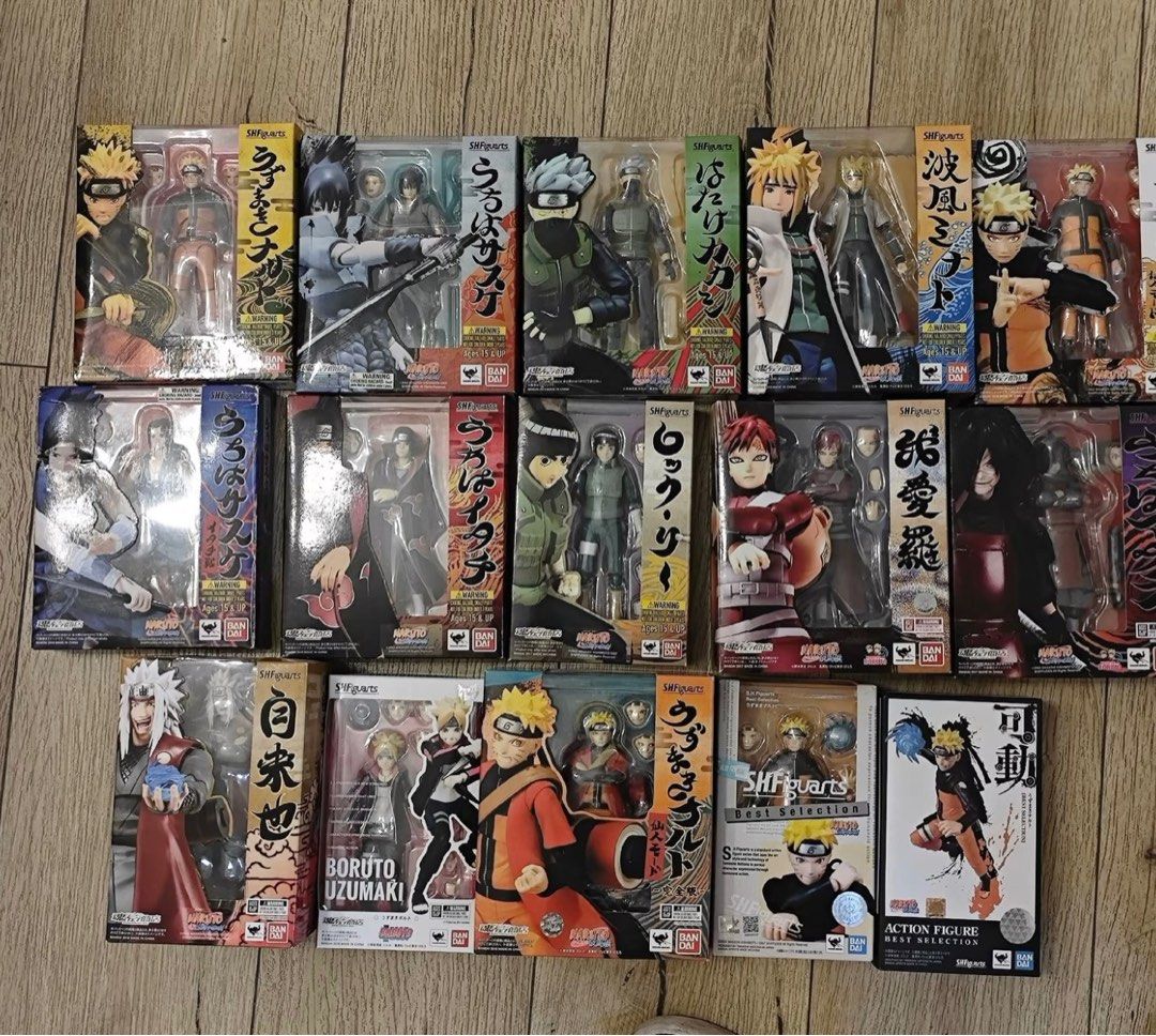 Bandai s.h.figuarts Shf Naruto Shippuden Sasuke Madara Kakashi Sakura ...