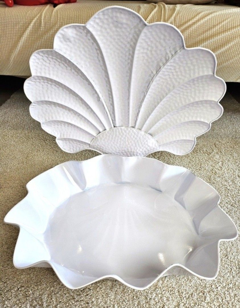 Big White Clam Shell Decor Set - Perfect for Newborn Photoshoots ...