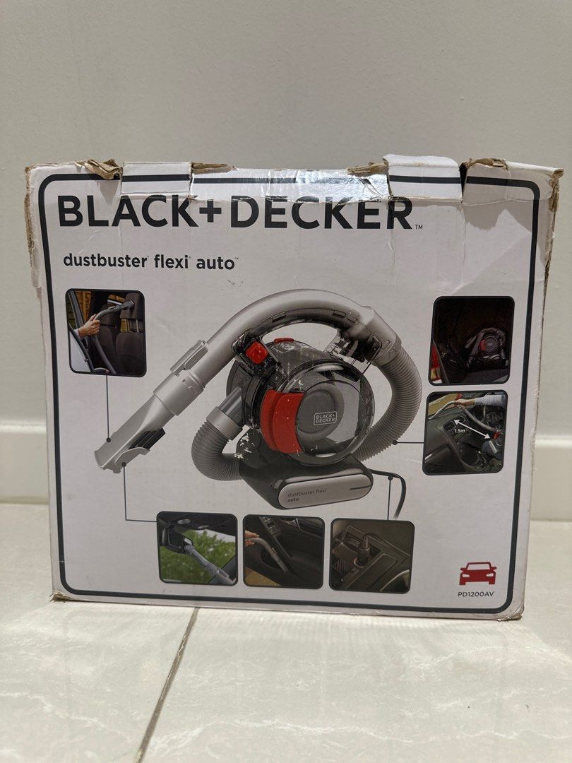 Black+Decker Dustbuster Flexi Handheld Car Vacuum, TV & Home Appliances ...