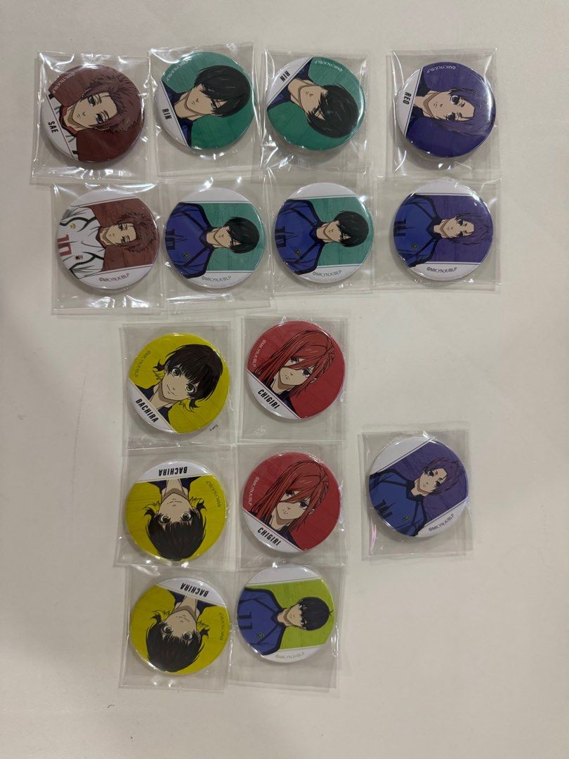 Blue Lock Anime Badges - Various Characters, Hobbies & Toys ...