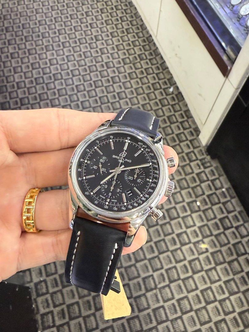 BREITLING TRANSOCEAN B01 SWISS MADE AUTOMATIC CHRONOGRAPH AB0152, Men's ...