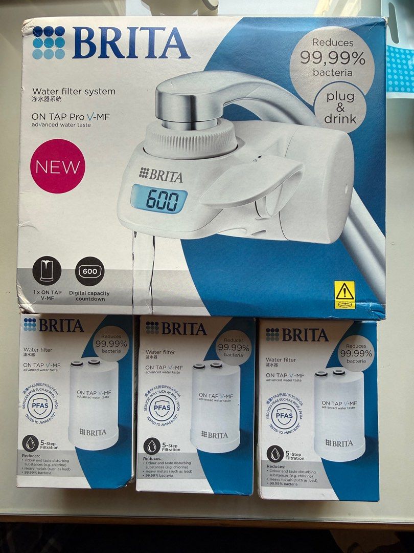 BRITA ON TAP Pro V-MF Water Filter System, 家庭電器, 廚房電器, 濾水器及飲水機 - Carousell