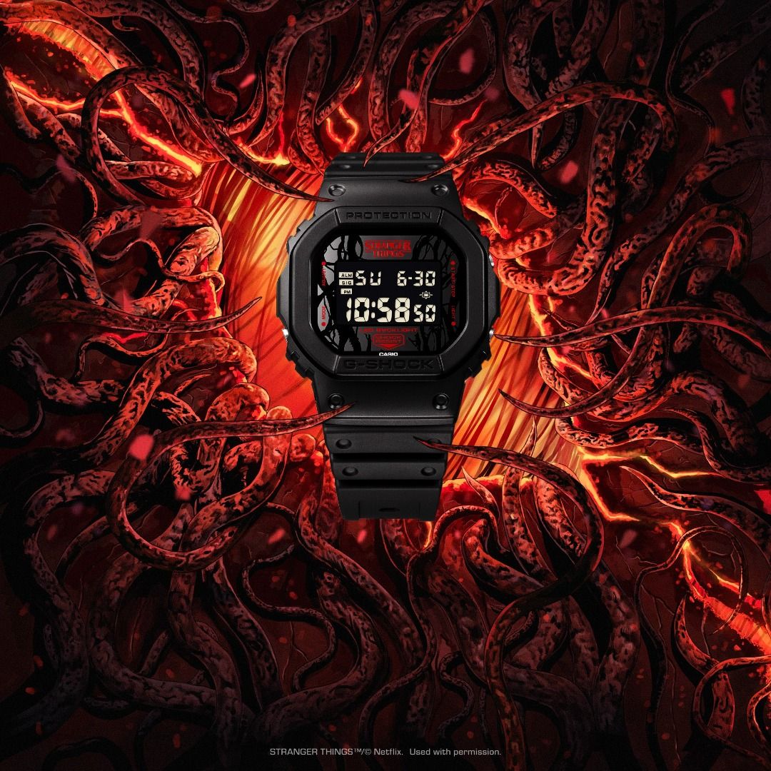 Casio G-Shock Stranger Things Watch, Men's Fashion, Watches ...