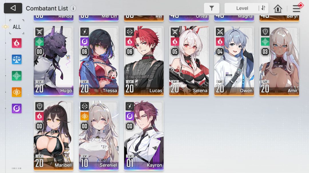 Chaos Zero Nightmare Lv 54 SEA [Yuki E6+Sig and others], Video Gaming ...