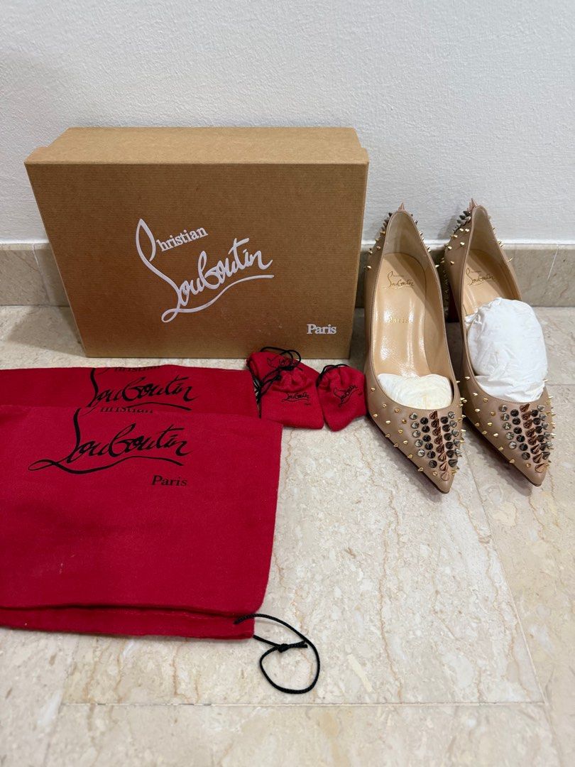 Christian Louboutin Goldopump T 70 Nappa Heels, Women's Fashion ...