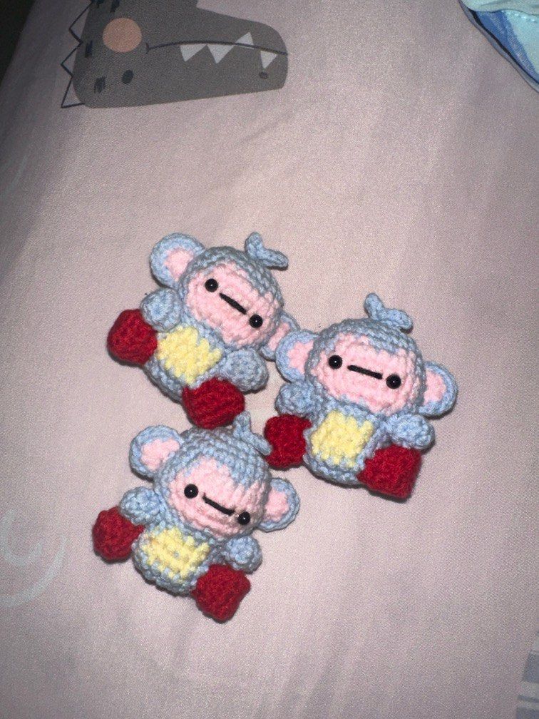 Crochet Dora and Boots Monkey Plush Keychain Cute Crochet Handmade ...