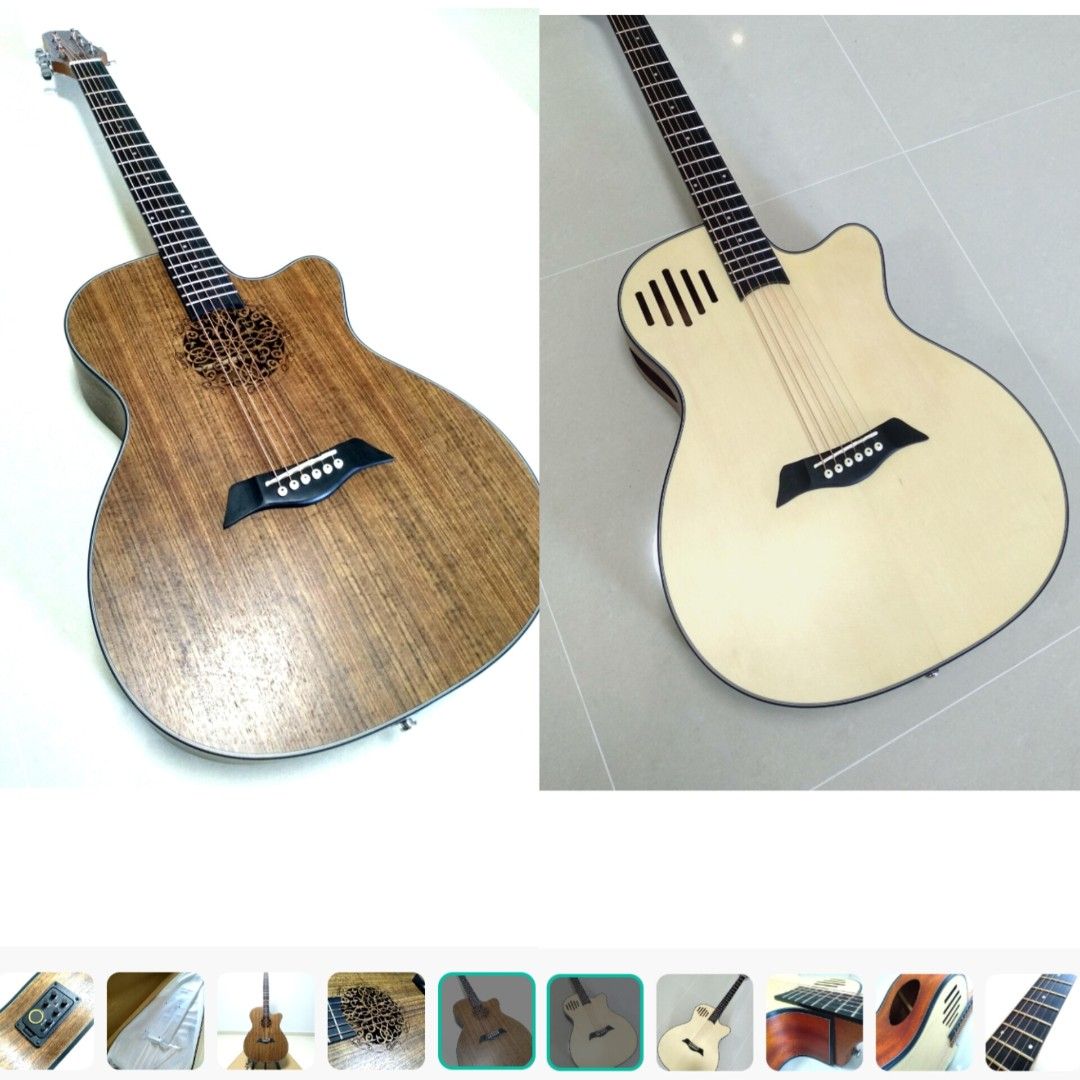 Acoustic Guitar - Beautiful Design, Hobbies & Toys, Musical Instruments ...