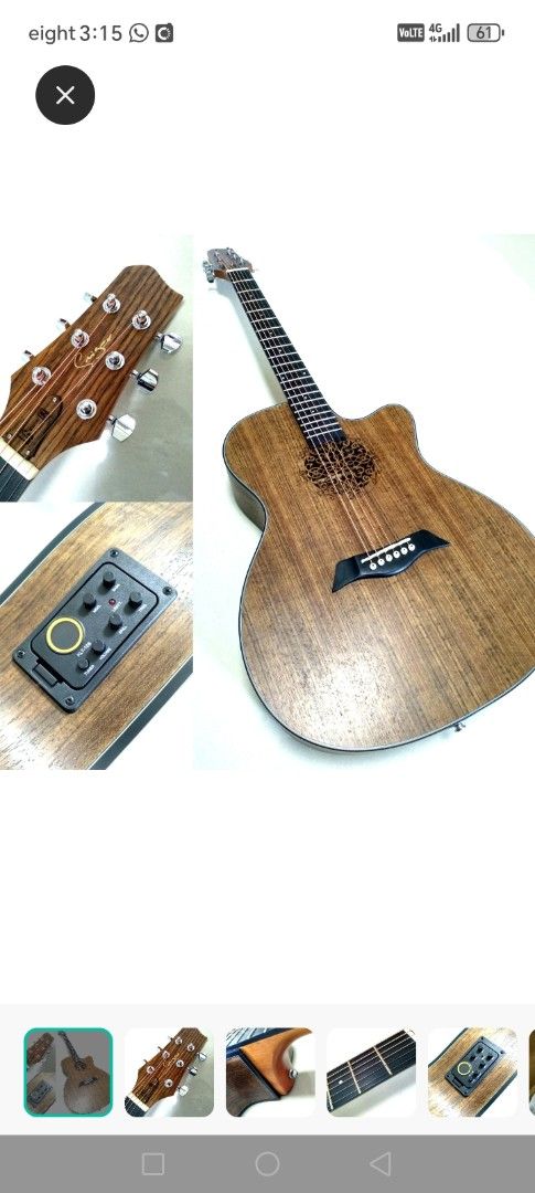 Acoustic Guitar - Beautiful Design, Hobbies & Toys, Musical Instruments ...