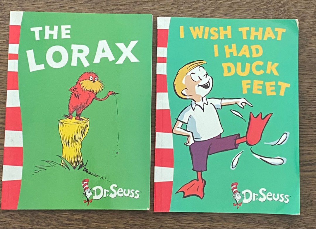 Dr. Seuss The Lorax & I Wish That I Had Duck Feet, Hobbies & Toys ...