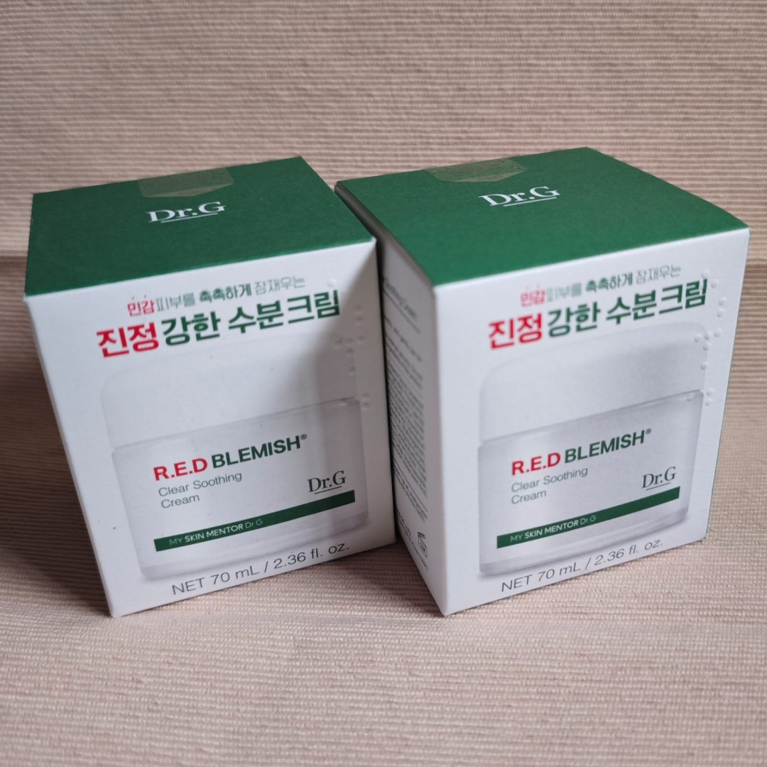 Dr.G R.E.D BLEMISH clear soothing cream (2 boxes), Beauty & Personal ...